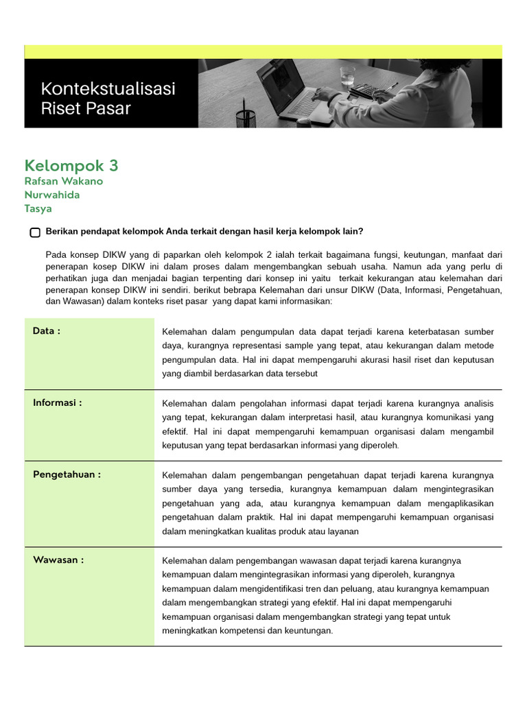 Demonstrasi Kontekstual - Topik 4 | PDF