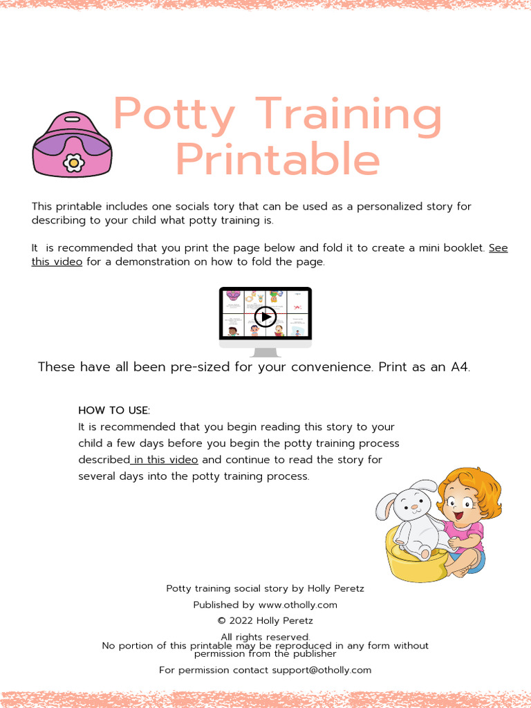 Potty Training Free Printable OT Holly | PDF