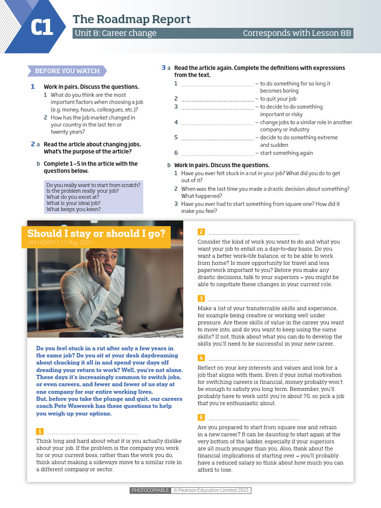 Roadmap Report c1 Unit | PDF