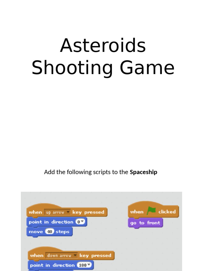 Asteroids Shooting Game | PDF