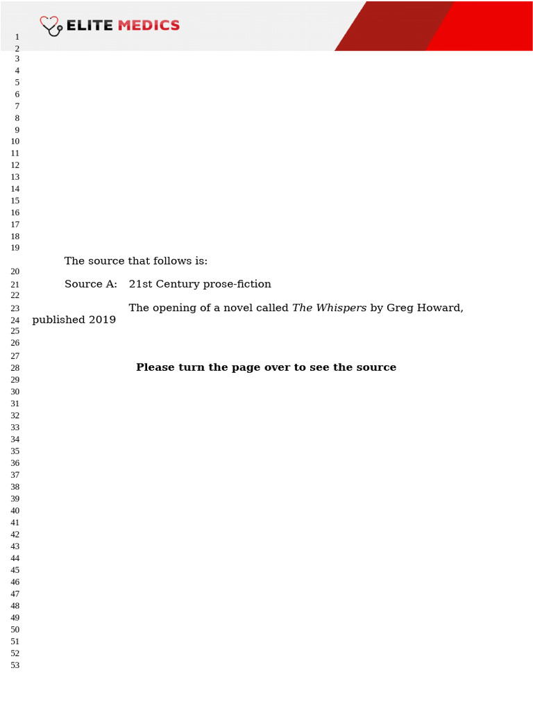 Week 1 Extract Whispers | PDF