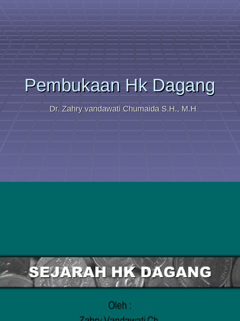 Pembukaan HK Dag. | PDF