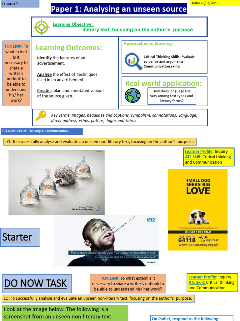 Khda Grade 12 Ib DP Lesson | PDF