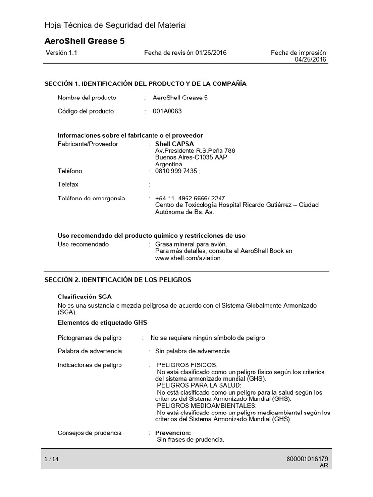 16. GRASA_AEROSHELL | PDF