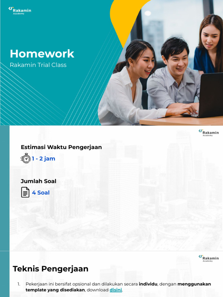 Homework Rakamin Trial Class | PDF
