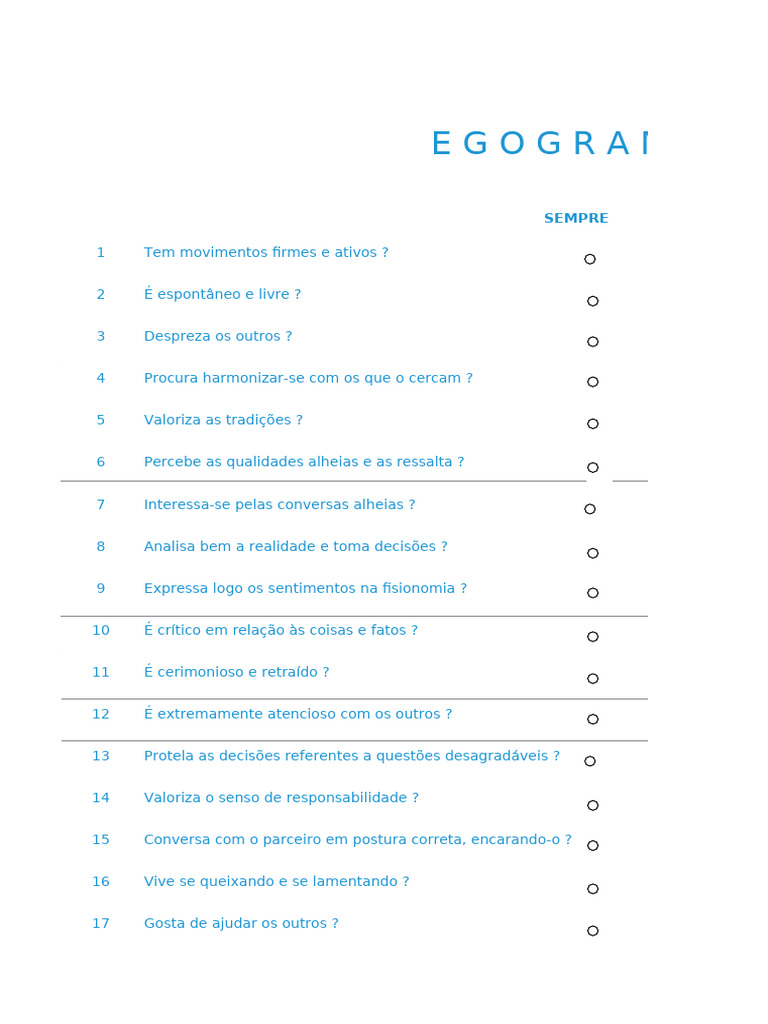 Egograma | PDF