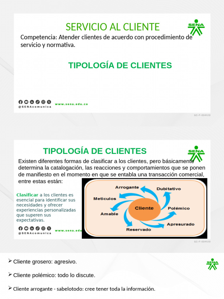 Tipologia de Clientes | PDF