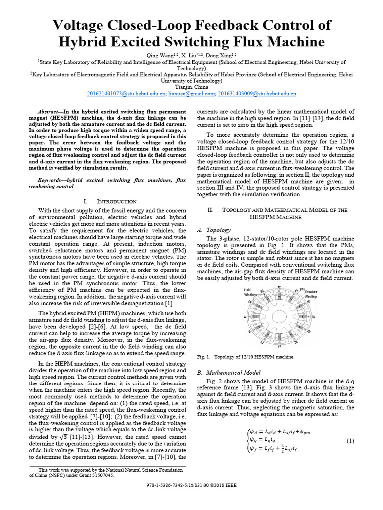 Important Voltage_Closed-Loop_Feedback_Control_of_Hybrid_Excited_Switching_Flux_Machine | PDF