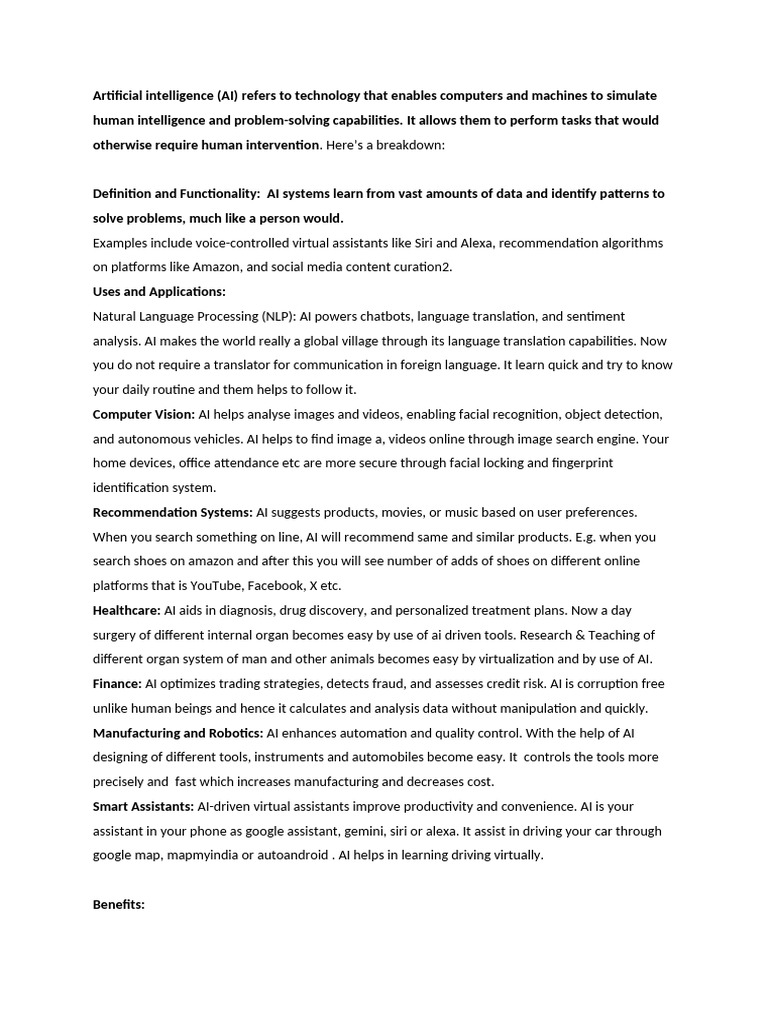 Artificial Intelligence | PDF | Artificial Intelligence | Business Artificial Intelligence | PDF | Artificial Intelligence | Business