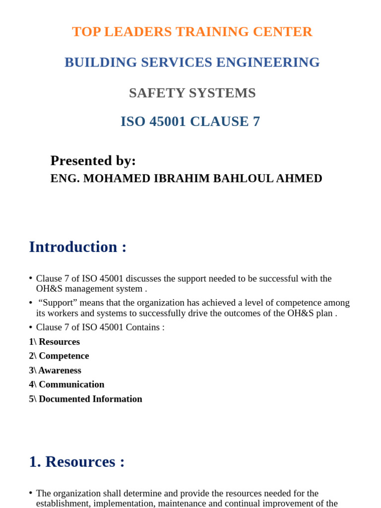 ISO 45001 Clause 7 | PDF