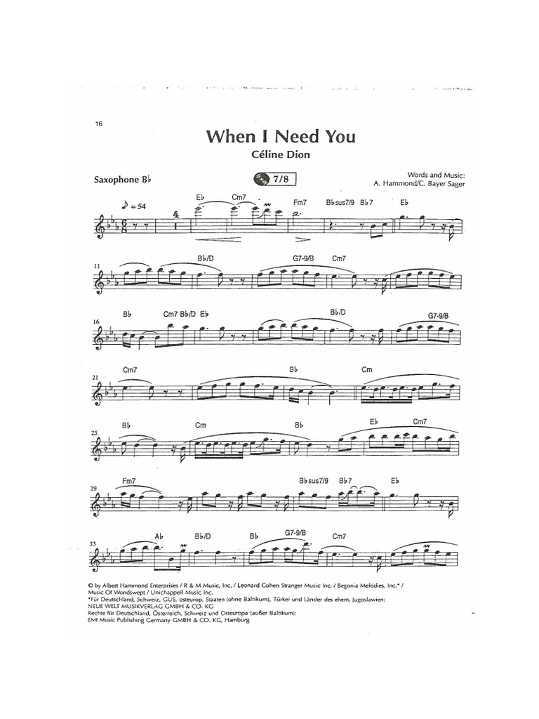 When I Need You | PDF