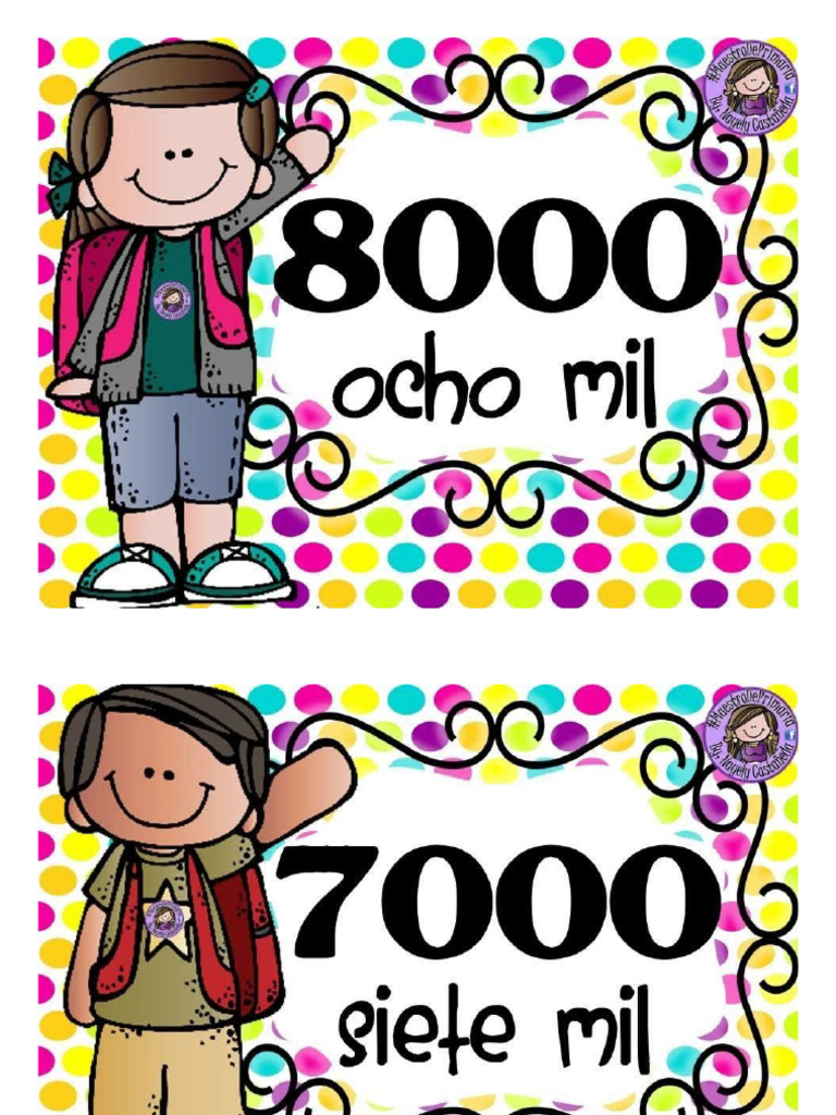 Numeros 1000 Al 10000 | PDF