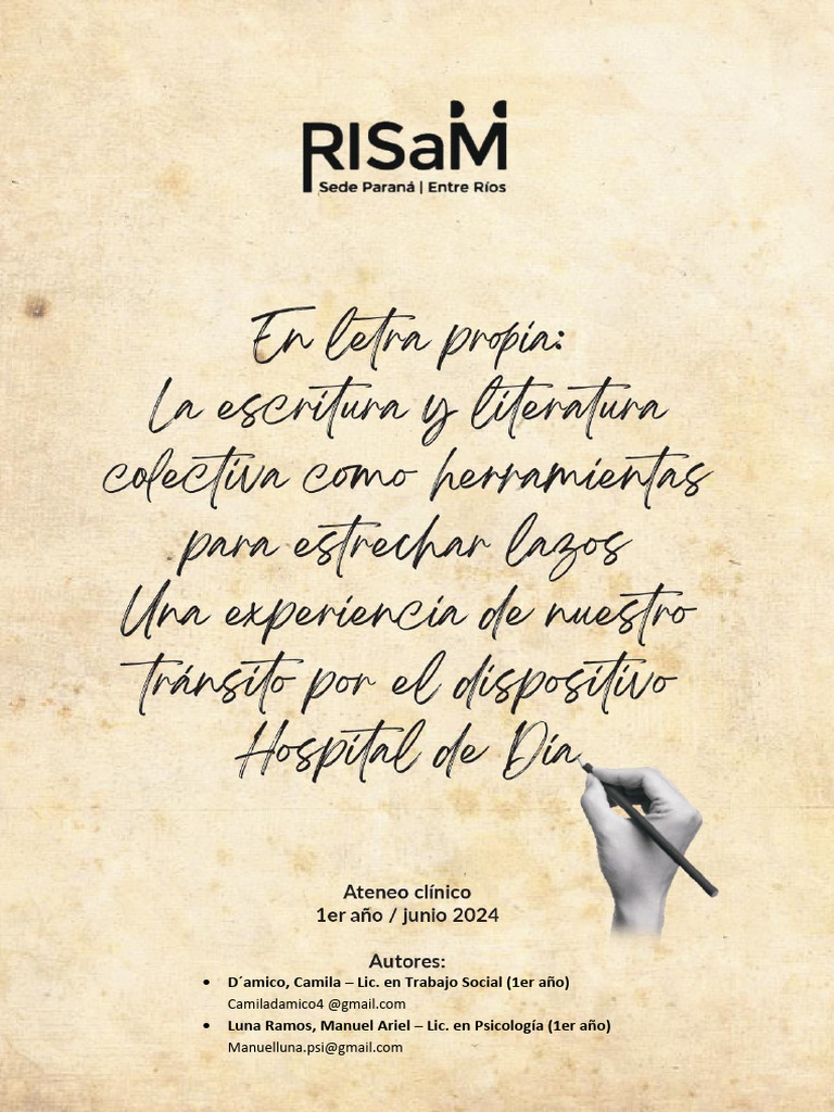 Ateneo RISaM 1er Año. D'amico, Luna. 2024. | PDF