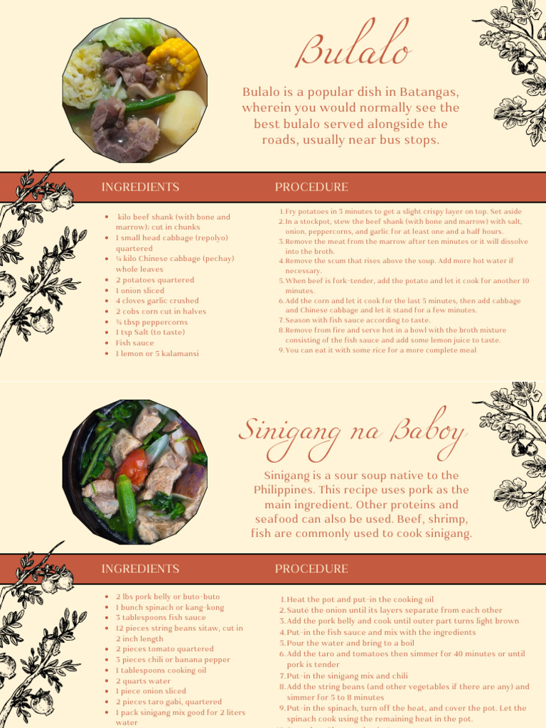 Tle Recipe | PDF