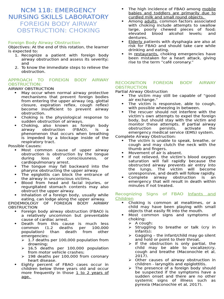 Choking Transes | PDF