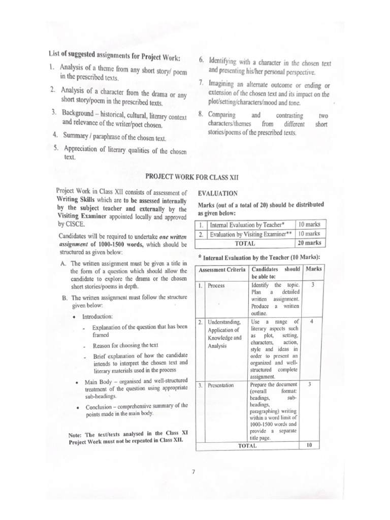 English 2 Project Work | PDF