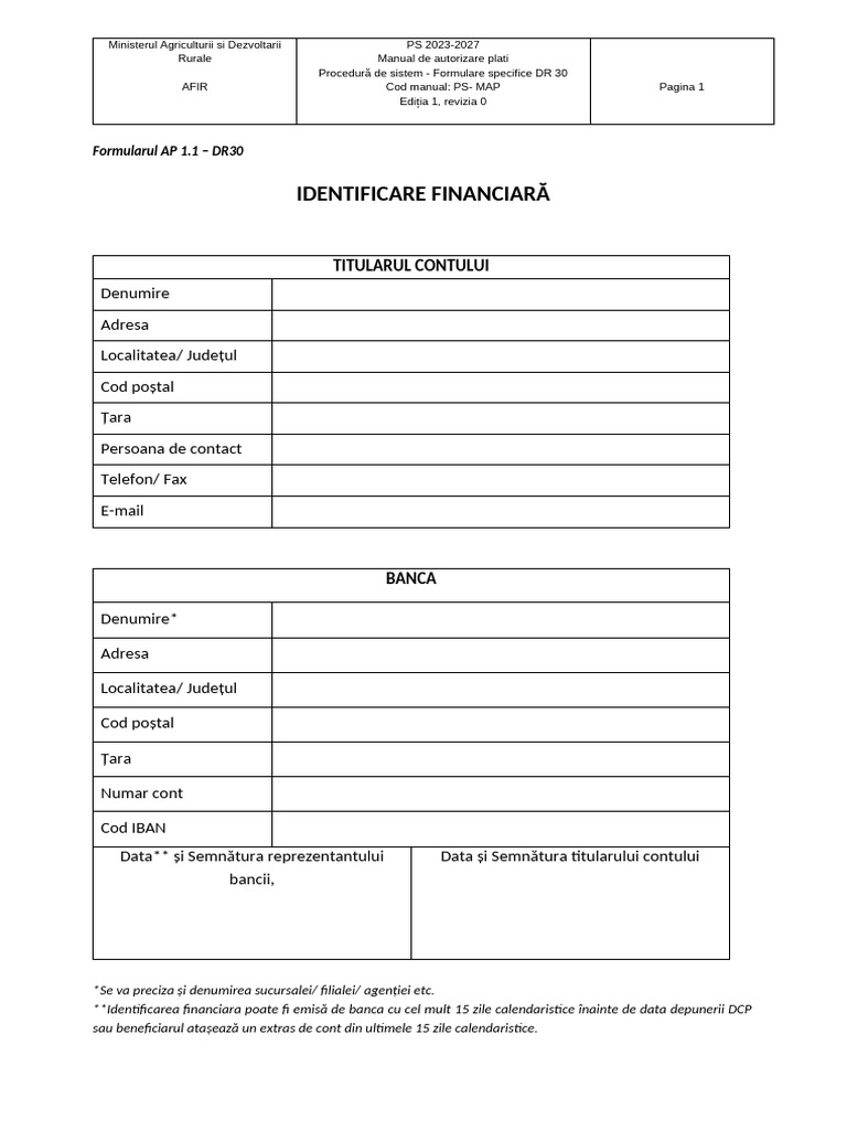 Manual Autorizare Plăți AFIR 2023-2027 | PDF