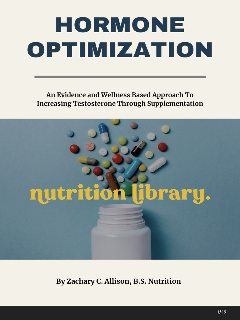 Hormone Optimization Supplement Guide | PDF