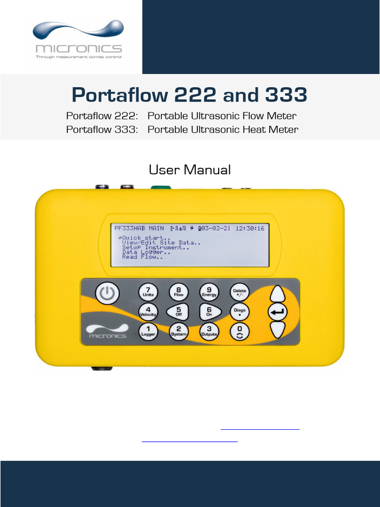 PF222 - 333 - User - Manual - Issue - 1.2 Micronics | PDF