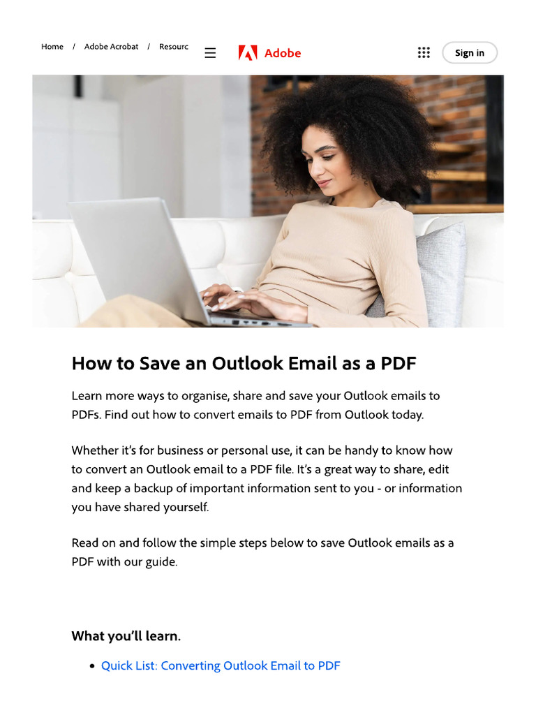 Outlook To PDF | PDF