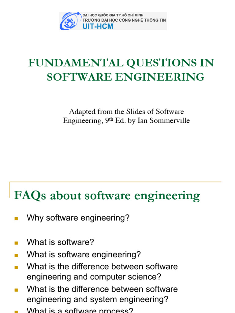 LN01 - Important SE Questions | PDF