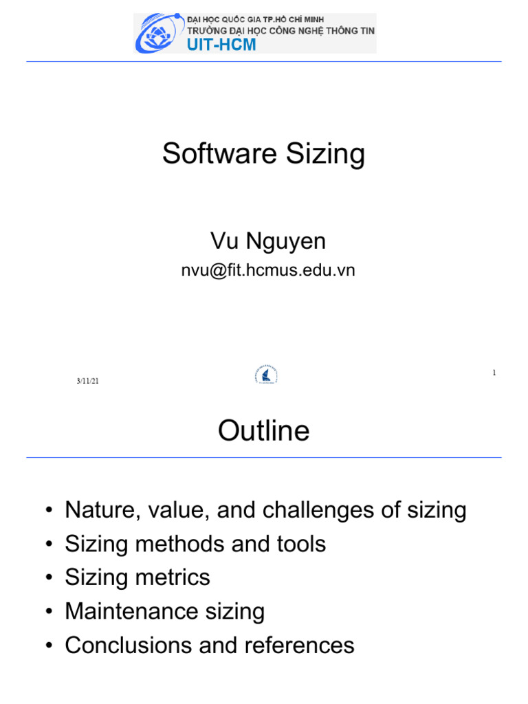 LN05 - Software Sizing | PDF