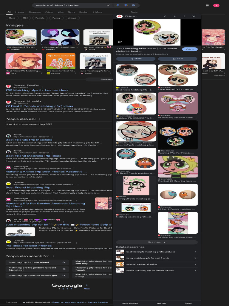 Matching PFP Ideas For Besties - Google Search | PDF