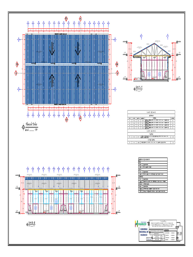 Plano de Techos: Corte A - A | PDF