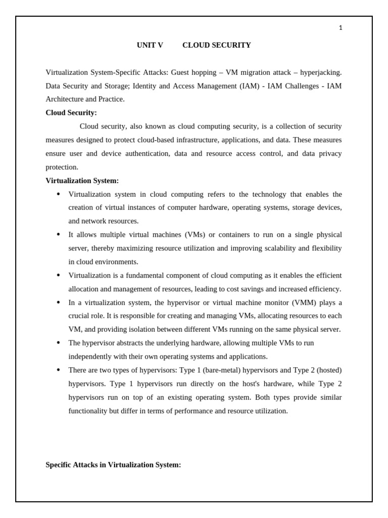 UNIT 5-Cloud Computing | PDF UNIT 5-Cloud Computing | PDF