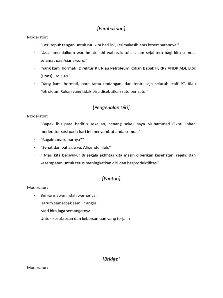 Script Moderator | PDF