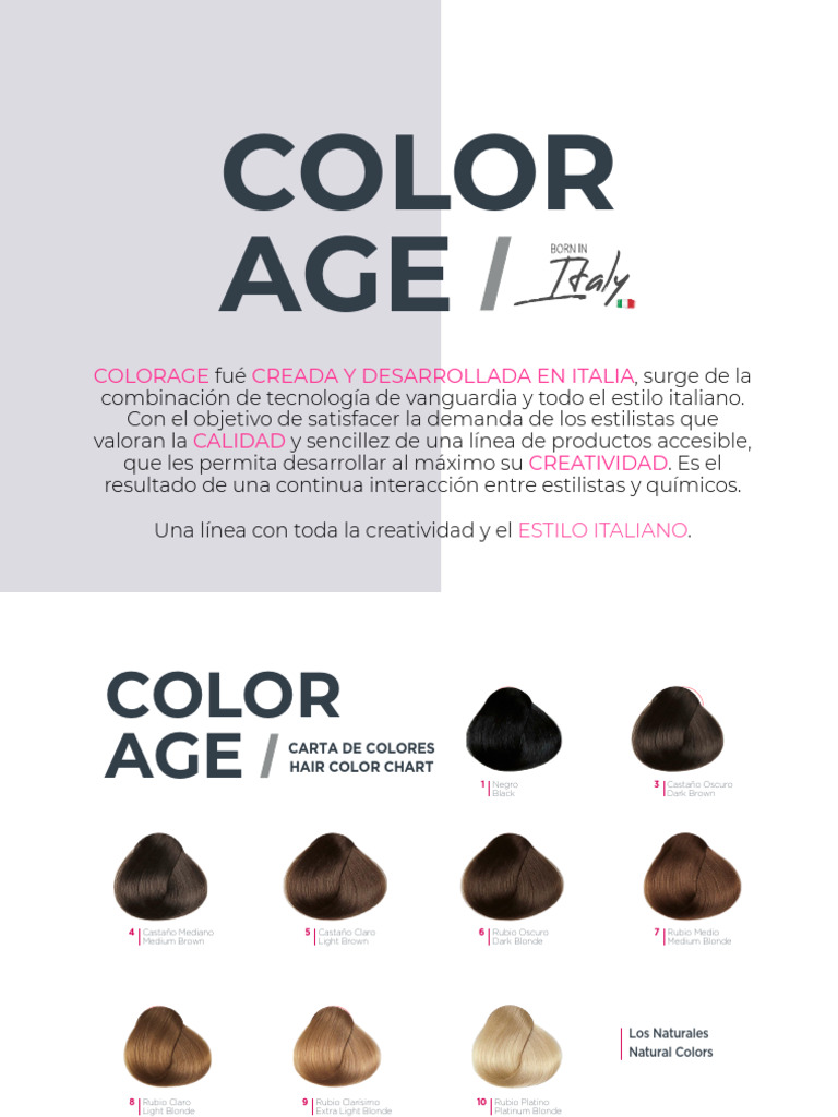 Carta de Colores COLORAGE | PDF