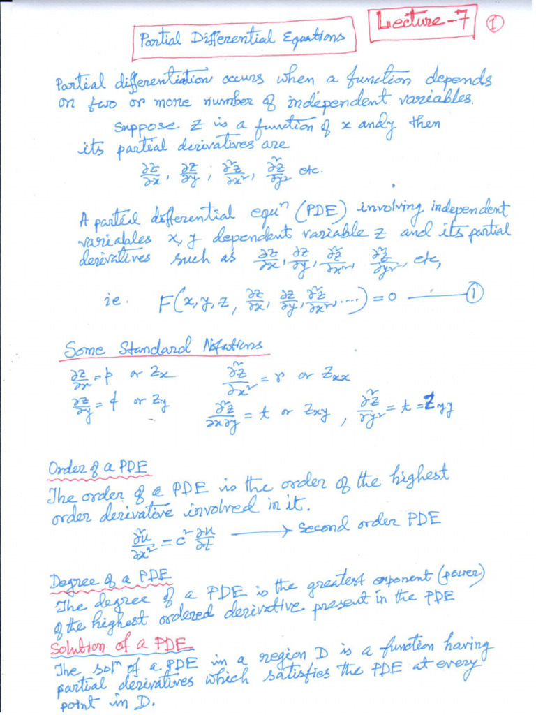 PKD Maths 3 Lecture 07 | PDF