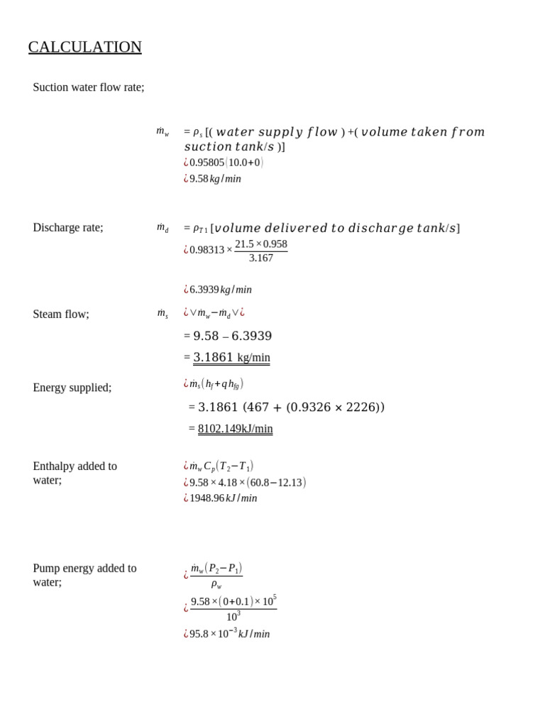 CALCULATION | PDF
