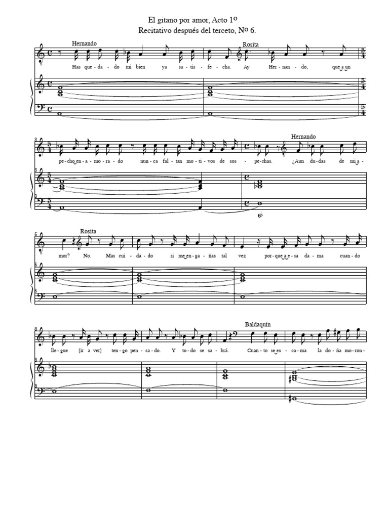 12 El Gitano Piano | PDF