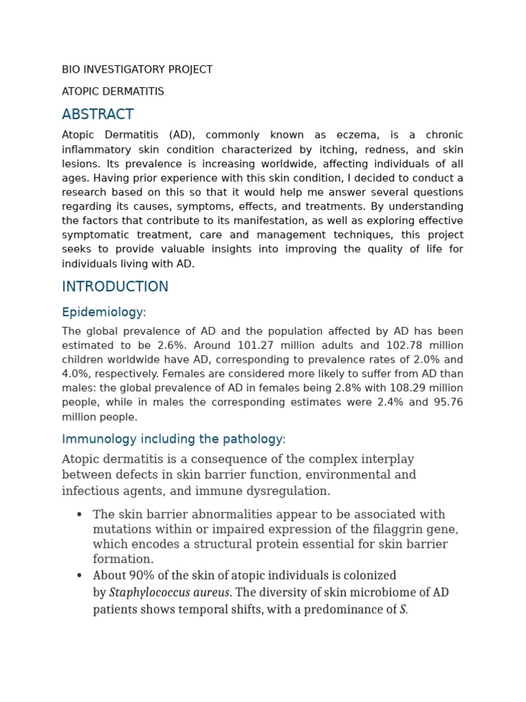bio project draft | PDF