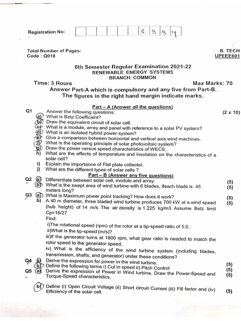 RES Question Paper | PDF