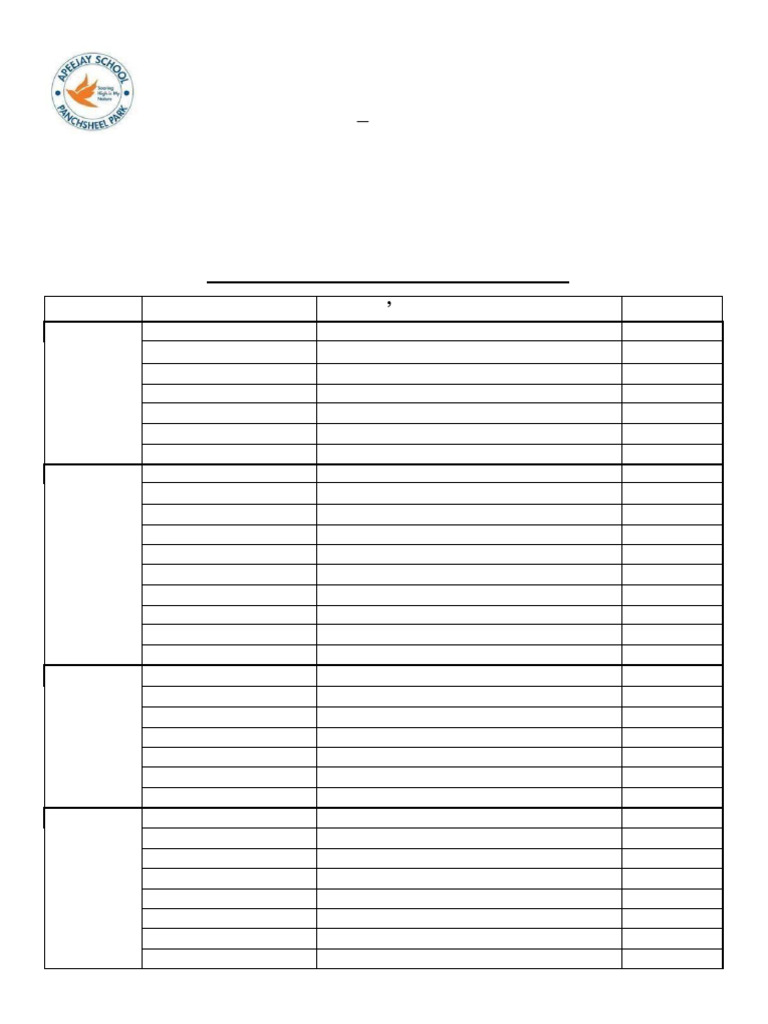Seating Plan PTM - XI & XII (Aug - 2024) | PDF