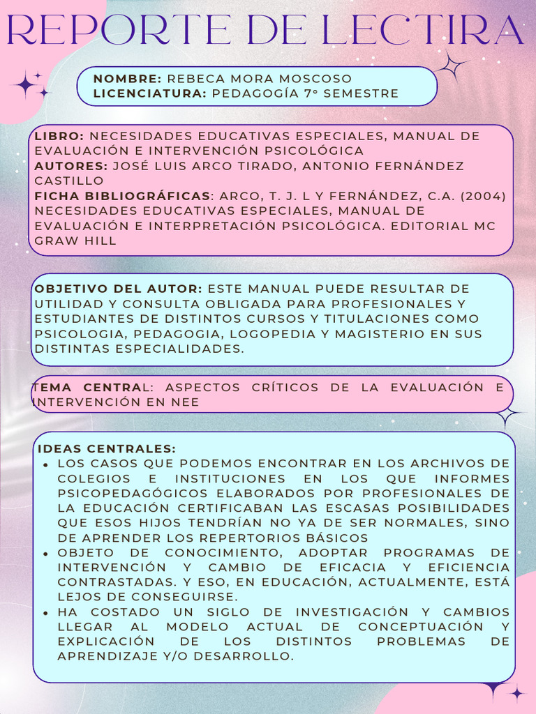 Reporte de Lectura | PDF