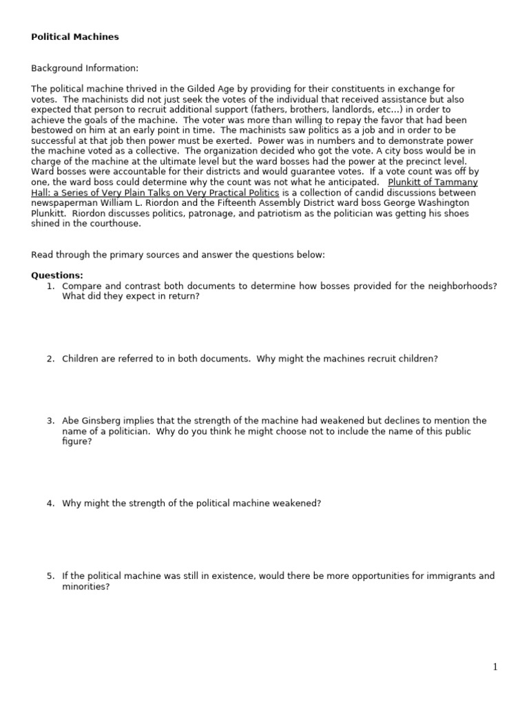 Political Machines Compare Perspectives | PDF