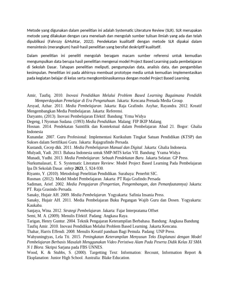 Metode Yang Digunakan Dalam Penelitian Ini Adalah Systematic Literature ...