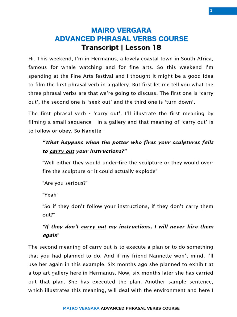PDF Transcript - Lesson 18 | PDF