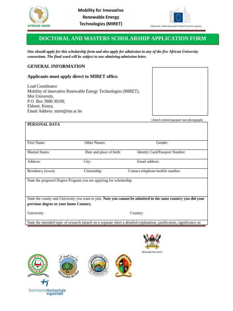 Scholarship Form | PDF