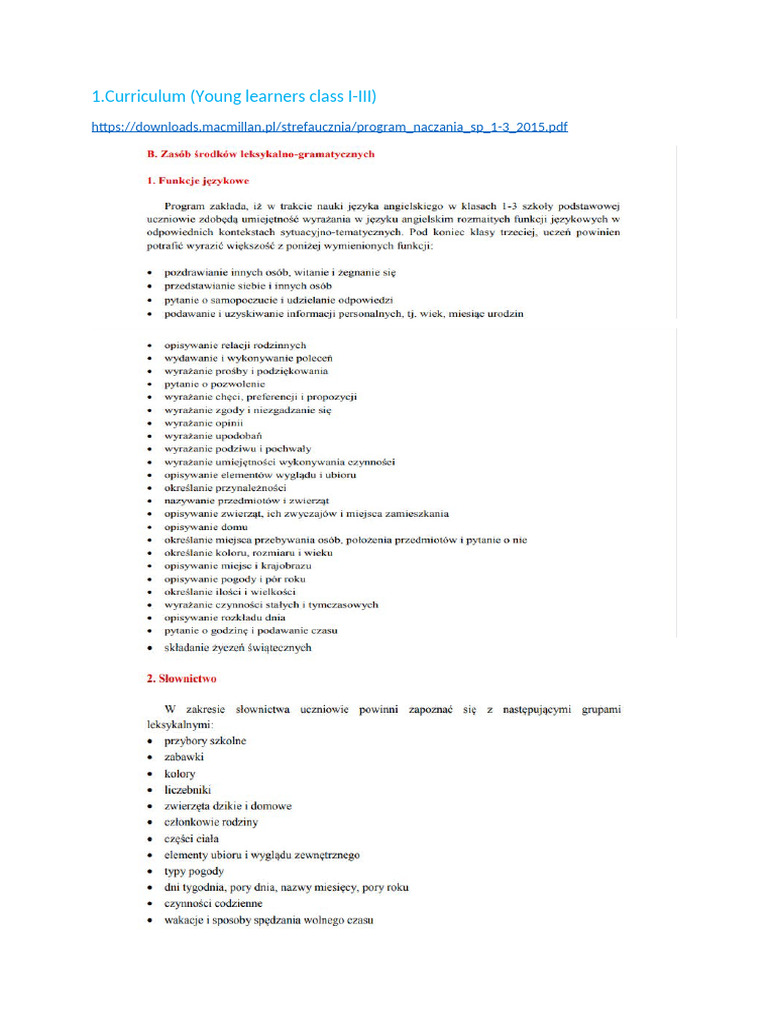 Students Classes I-III | PDF | Lesson Plan | Human Communication