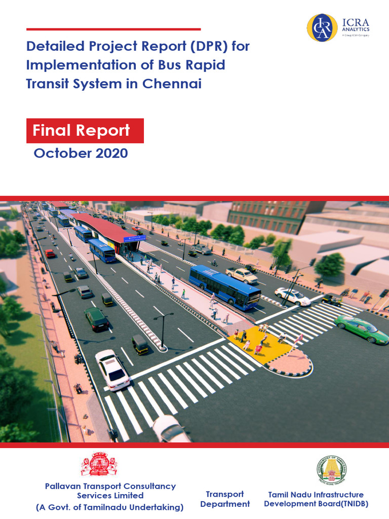 Implementation of Bus Rapid Transit System in Chennai BRTS Final Report | PDF