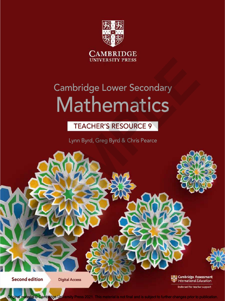 Cambridge Lower Secondary Math TB Y9 (S.A.files?) | PDF | Foreign ...