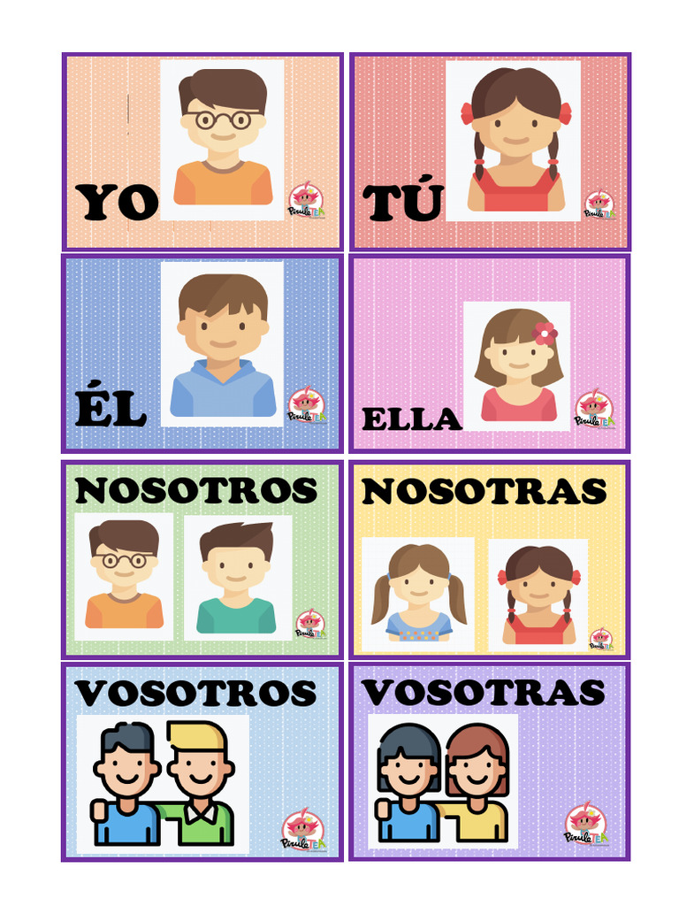 Tarjetas de Verbos 1 | PDF