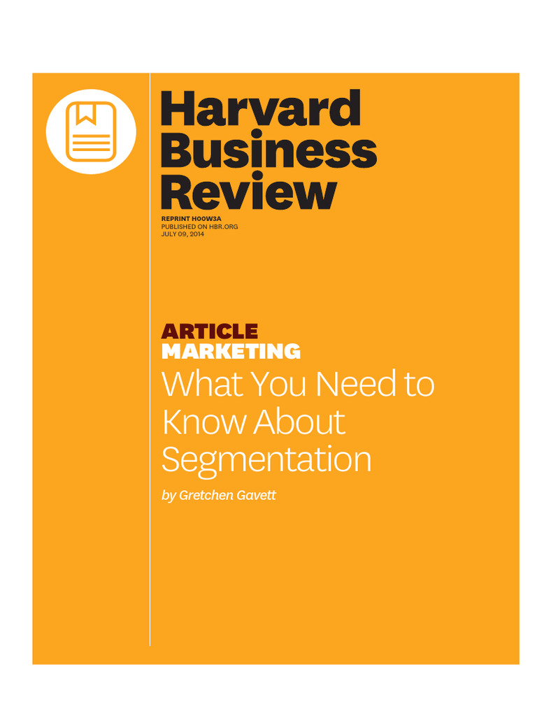 What You Need To Know About Segmentation | PDF