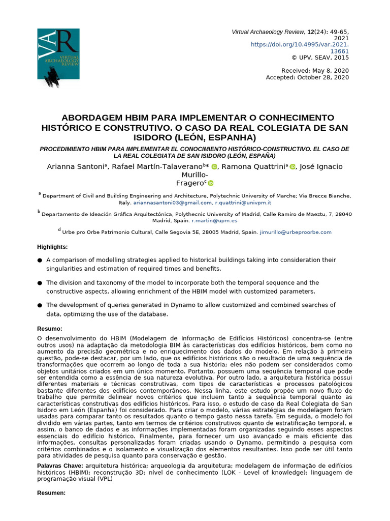 HBIM - Approach - To - Implement - The - Historical - and - Cons ...