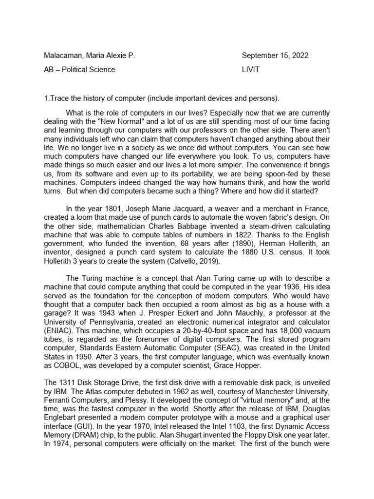 Malacaman - MariaAlexie APL2 - ACTIVITY1 | PDF