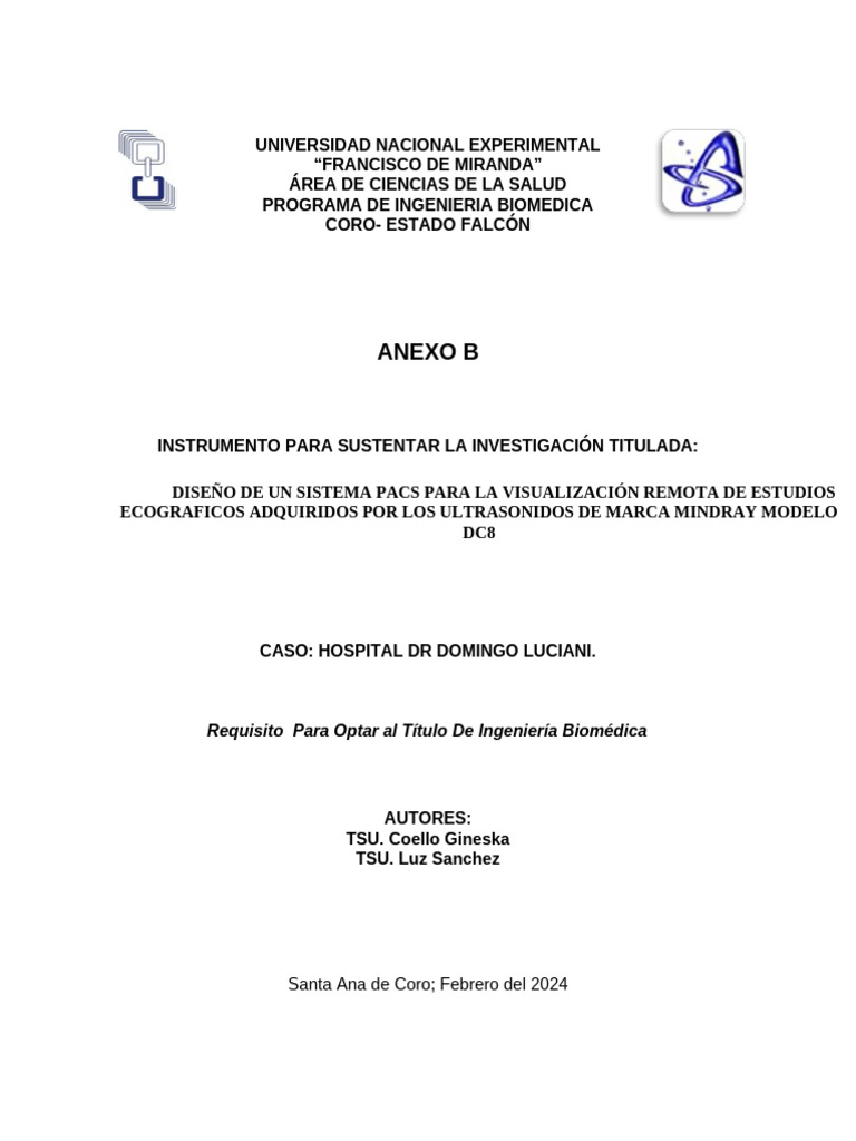Anexo B Corregido Modelo 26 Febrero 2024 | PDF